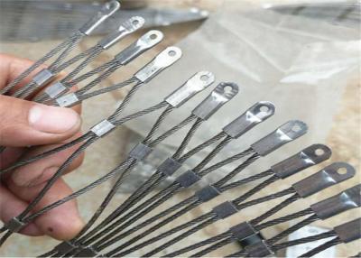 China Aisi304 2mm Cable Eye Ends Accessories For Stainless Steel Cable Mesh for sale