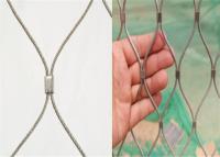 China 1/8 Inch Diameter Stainless Steel Ferrule Rope Mesh Ss316 Recyclable Use for sale