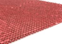 China Red Round Shape 6mm Decorative Wire Mesh Sequins Metal for sale