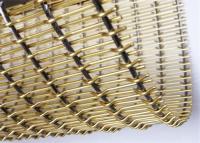 China 45mm Aperture Rectangle Decorative Metal Mesh Crimped Type for sale