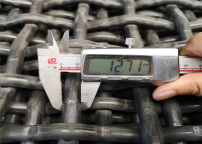 China 12.7mm Diameter Crimped Wire Mesh 65mn High Carbon Steel for sale