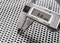China 2.0mm Hope Space 302 Stainless Steel Perforated Metal Mesh with Custom Hole Size for sale