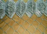 China 3mm Thickness Galvanized Steel Chain Link Fence 6 Foot For Workshop Isolation for sale