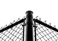 China 50mm Hole 8 Ft Black Vinyl Chain Link Fence Pvc Coated Temp for sale