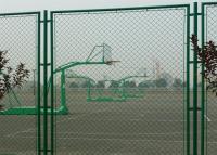 China 50mm Green Chain Link Fence Diamond Hole Pvc Coated For Stadium for sale