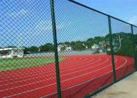 China 50mm Green Chain Link Fence Diamond Hole Pvc Coated For Stadium for sale