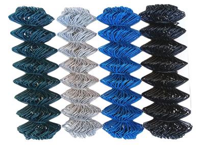 China Diamond Hole 30m Length 10 Foot Chain Link Fence Galvanized And Pvc Coated for sale