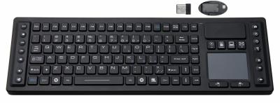 China Wireless medical keyboard with track pad / waterproof by industrial silicone rubber for sale