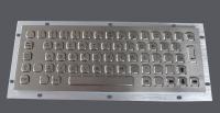 China outdoor industrial keyboard Vandalism proof weather proof with 64 metal keys for sale