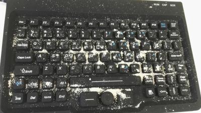 China Mini silicone medical keyboard IP68 waterproof dust proof with built-in mouse pointers for sale