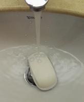 China Wirelss medical mouse IP65 waterproof anti-microbial with 1000DPI by silicone rubber for sale
