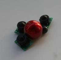 China Rugged 34.mm quality black optical trackball with 800 DPI for ultrasound medical device for sale