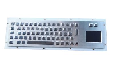 China heavy duty industrial keyboard with IP65 touchpad and 64 QWERTY keys for sale