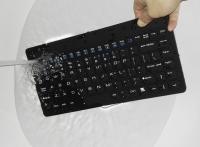 China Black Antibacterial medical keyboard only with dustproof and water proof for industrial for sale