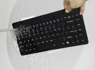 China Black Antibacterial medical keyboard only with dustproof and water proof for industrial for sale
