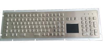China China OEM industrial keyboard stainless with embedded touchpad and PS2 cable for sale