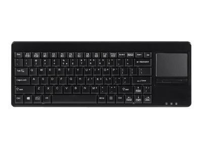 China Compact industrial keyboard with touchpad in front and extra USB port for sale