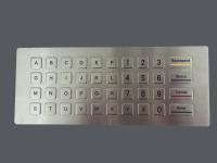 China outdoor industrial metal keypad with stainless steel 40 flat keys for kiosk parking system for sale