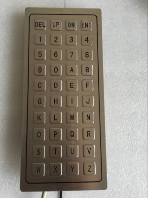 China panel mount industrial keyboard horizontal with 40 keys stainless steel buttons for parking for sale