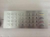 China panel mount industrial keyboard horizontal with 40 keys stainless steel buttons for parking for sale