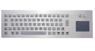 China Flush Mount Industrial Keyboard IP65 With waterproof Touchpad and 64 keys for sale