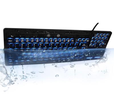 China Hygienic IP68 silicone sani-keyboard with touchpad for medical healthcare application for sale