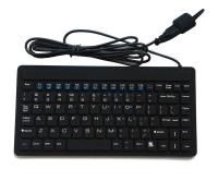 China Small black medical silicone keyboard without keypad and mouse combo for hospital device for sale