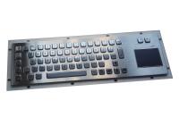 China Panel Mount Industrial Keyboard metallic With OEM Logo And Touchpad Mouse for sale