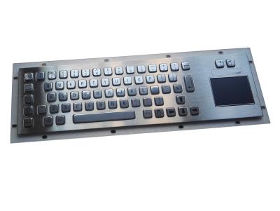 China Panel Mount Industrial Keyboard metallic With OEM Logo And Touchpad Mouse for sale