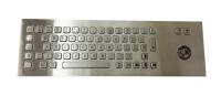 China embedded industrial keyboard with 38.mm stainless steel trackball in Italy for sale