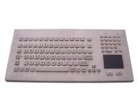 China NEMA 4 industrial keyboard with 104 metallic keys and sealed Touch screen for sale