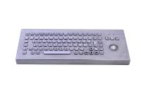 China 89 keys industrial keyboard with trackball by stainless steel desk top version for sale