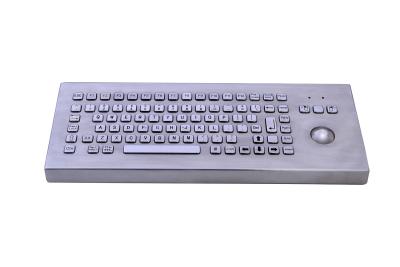 China 89 keys industrial keyboard with trackball by stainless steel desk top version for sale