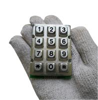 China Taiwan industrial keyboard with 12 metal buttons for door access control for sale
