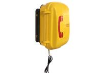 China Yellow ATEX Industrial Phone With Phone Handset & Metal Keypad for sale