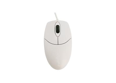 China Wheel Scroll Plastic Waterproof Med Mouse with Optical DPI in White for sale