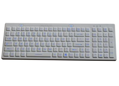 China Antibacterial IP68 backlight medical grade silicone keyboard with 108 keys full function for sale