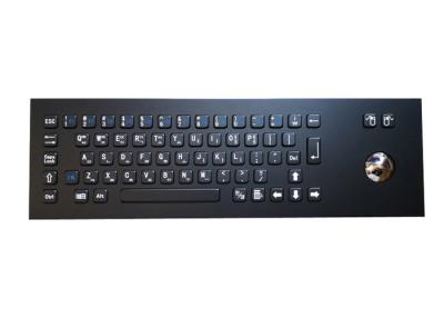 China 67 key Korean industrial rugged keyboard with black titanium and single usb for sale