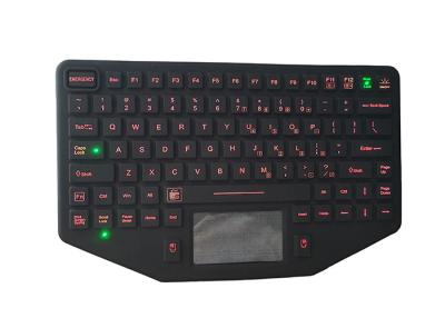China 24V Rugged Keyboard MIL EMC with vehicle mounting MIS-D 75mm M4 solution for sale