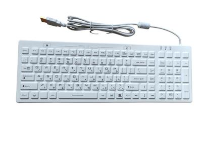China IEC60512 Medical Keyboard 18mA with 106 Hebrew Keys Waterproof for sale
