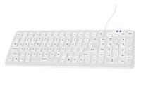 China Korean Medical Keyboard with white backlit supporting hospital-grade cleaners for sale