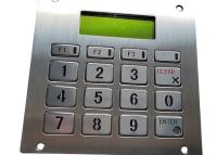 China LCD display keypad by industrial metal with 16 backlit buttons RS232 for sale