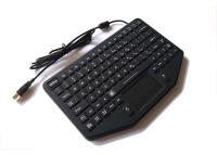 China Mobile Office rugged keyboard with Rack mount holes & touchpad for industrial pc for sale