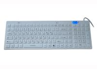 China AZERTY medical keyboard entry level with 106 soft buttons IP68 for sale