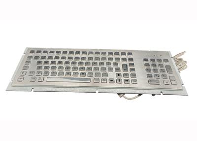 China panel mount Industrial Keyboard with 103 Buttons stainless steel for Kiosk keyboard for sale