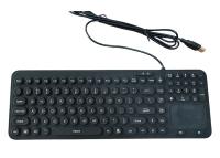 China IP68 Industrial Keyboard by rubber with touchpad and white backlight for sale