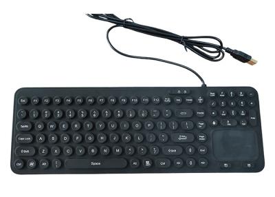 China IP68 Industrial Keyboard by rubber with touchpad and white backlight for sale