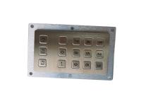 China 15keys industrial metal keyboard numerical with even flat buttons RS485 for sale