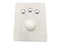 China USB IP65 industrial solid white trackball mouse with large 55mm pointing ball for sale