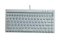 China ESD LEVEL 4 medical keyboard with 88 Low profile keys and clean mode for sale